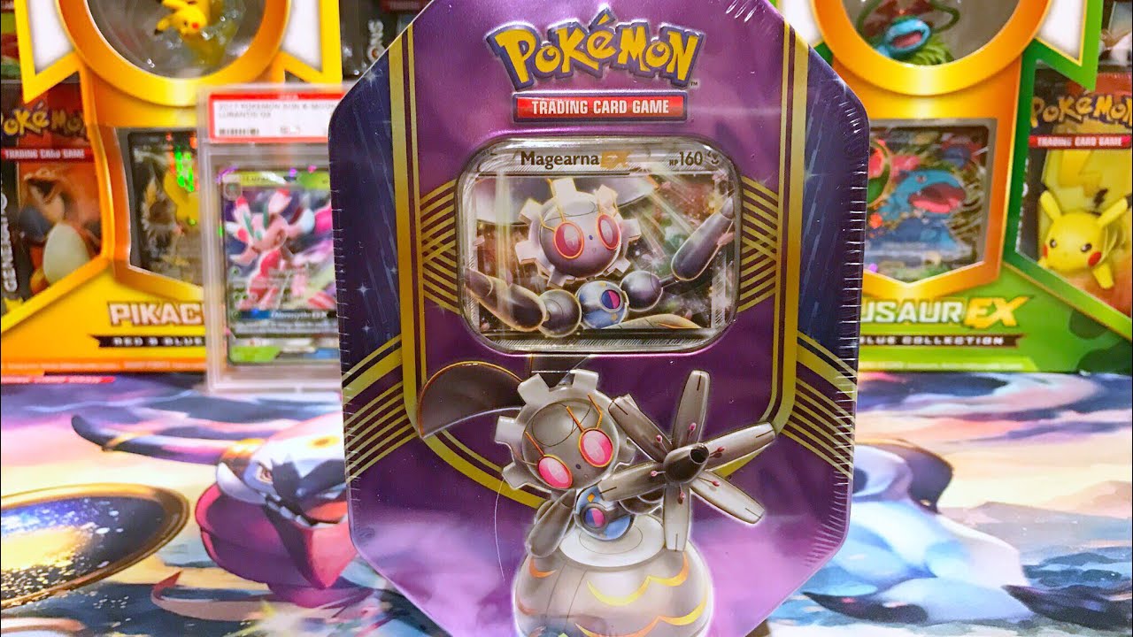 Opening a Magearna EX Battle Heart Tin - Pokemon Cards - YouTube