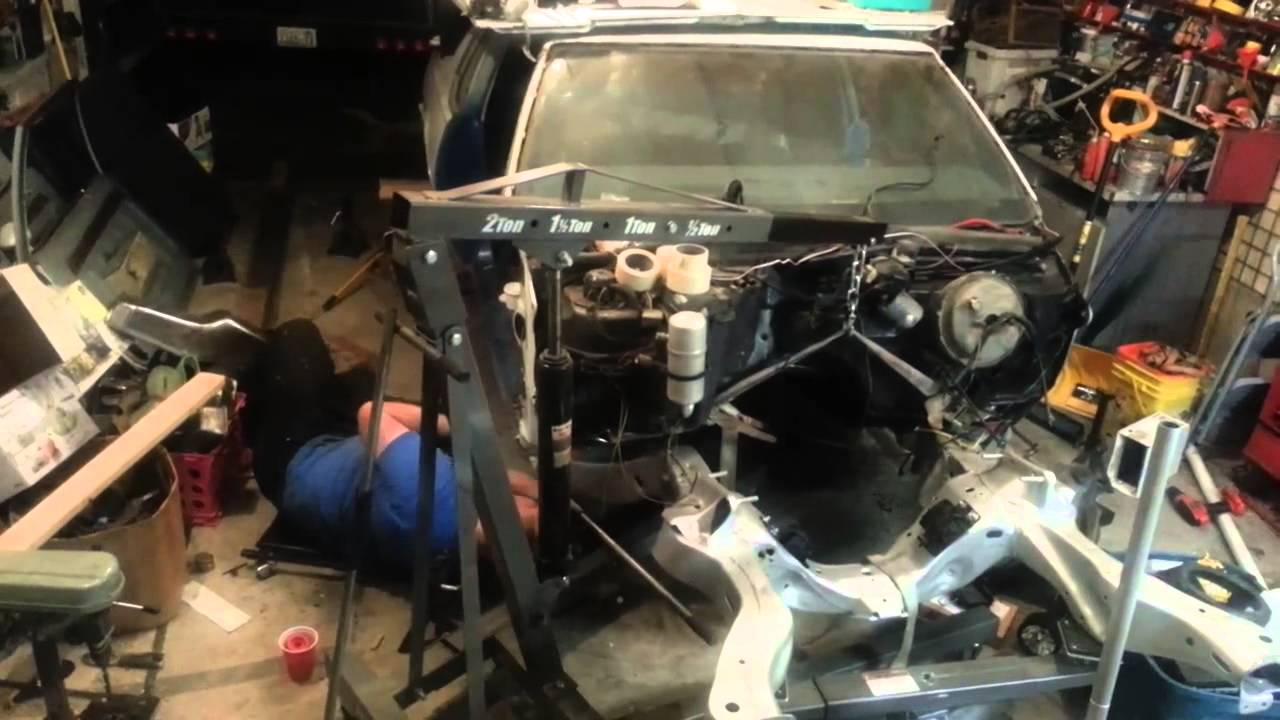 Mounting the impala's body back to the frame. - YouTube