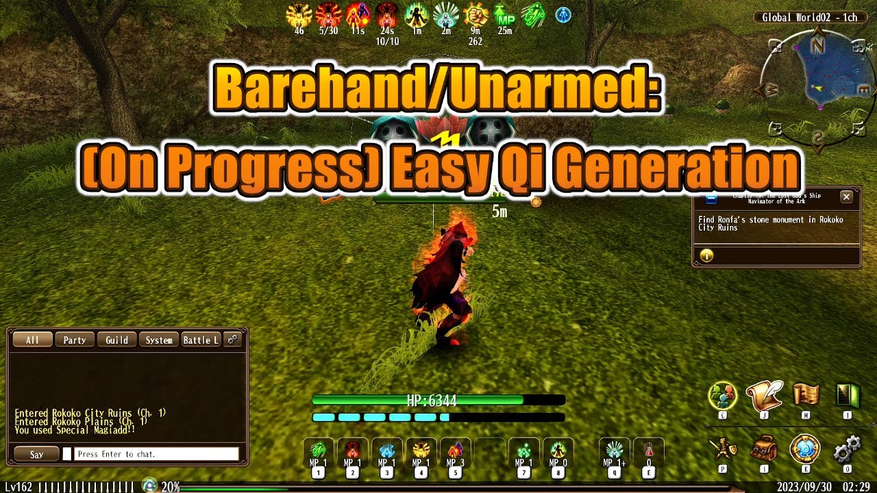 Toram Online - Barehand Easy Qi Generation (work in progress) - YouTube