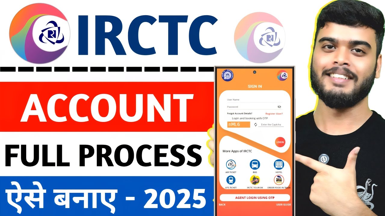 IRCTC Account Kaise Banaye 2025 | How to Create IRCTC Account Step by ...