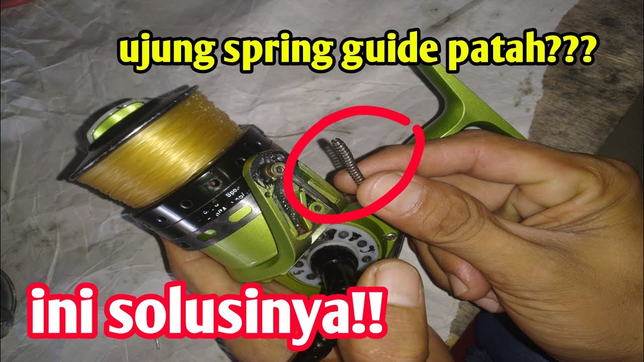 cara mengganti dan servis bail spring guide - YouTube