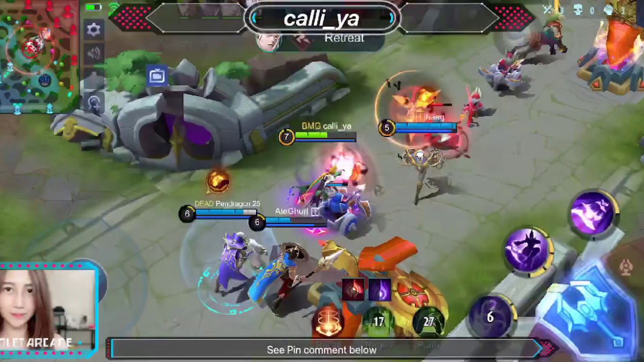 MOBA LEGEND KARRIE NO DEATH PLAY - YouTube