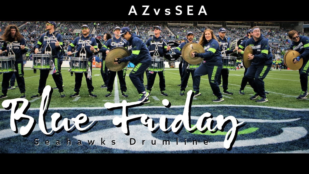 Seahawks Drumline Blue Friday AZvsSEA - YouTube
