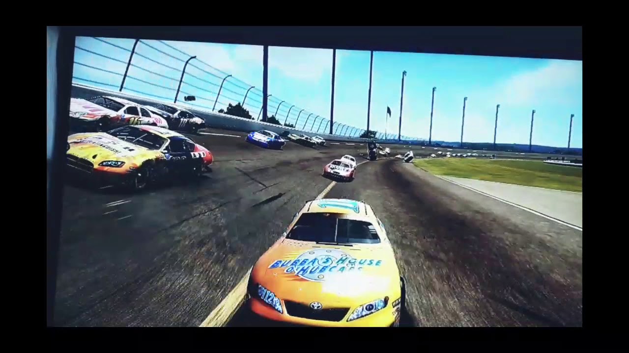 Nascar 08 Crashes 4 - YouTube