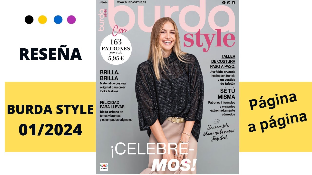 Reseña BURDA STYLE ENERO 2024 - YouTube
