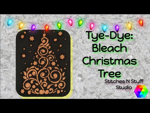 Tie Dye: Bleach Christmas Tree - YouTube