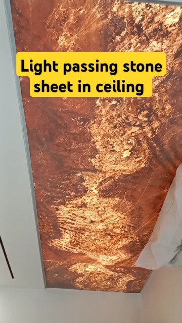 Ceiling design using light passing stone sheet#ceilingdesign#stone ...