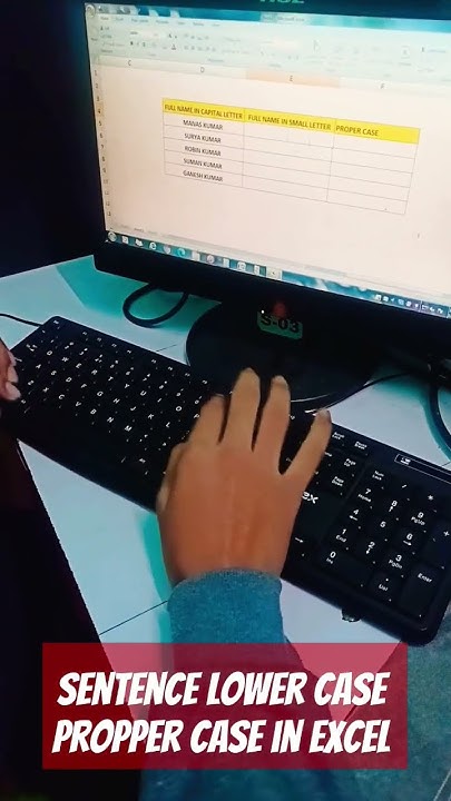 Ms Excel datasheet Lower case Proper Case #excel #computerknowledge #computereducational - YouTube