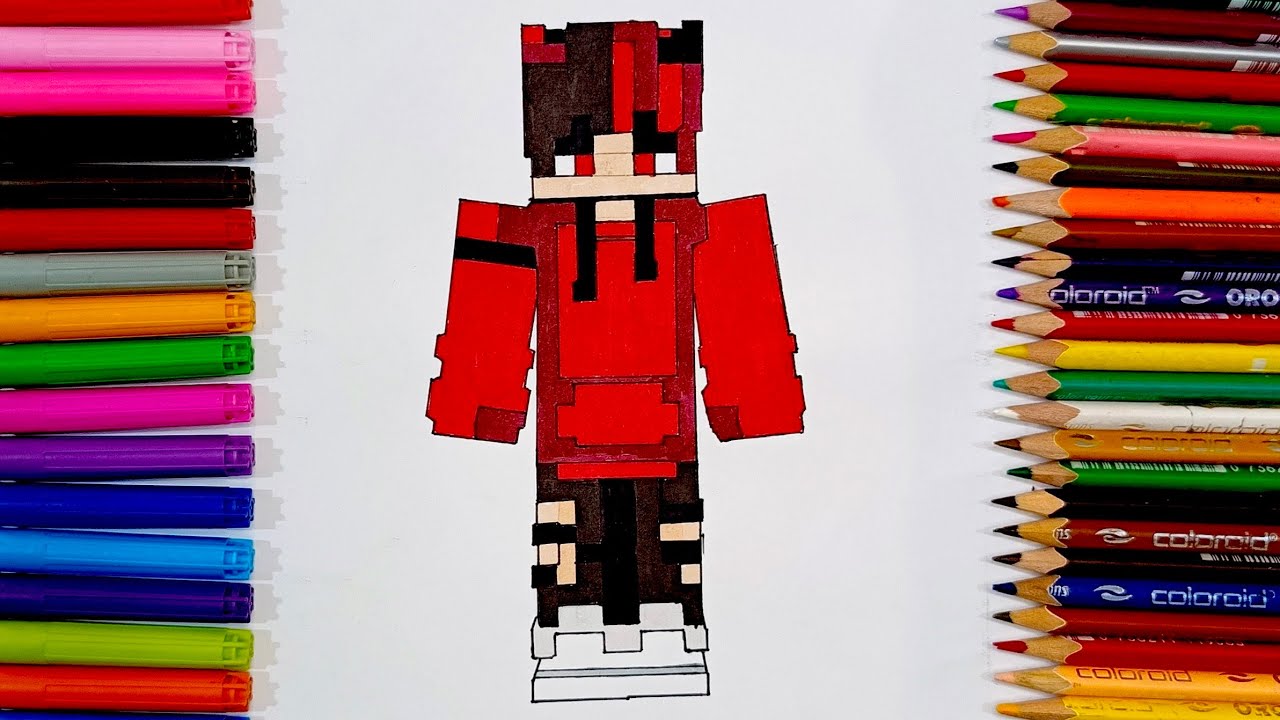 NotCrazyBro Minecraft skin drawing - YouTube