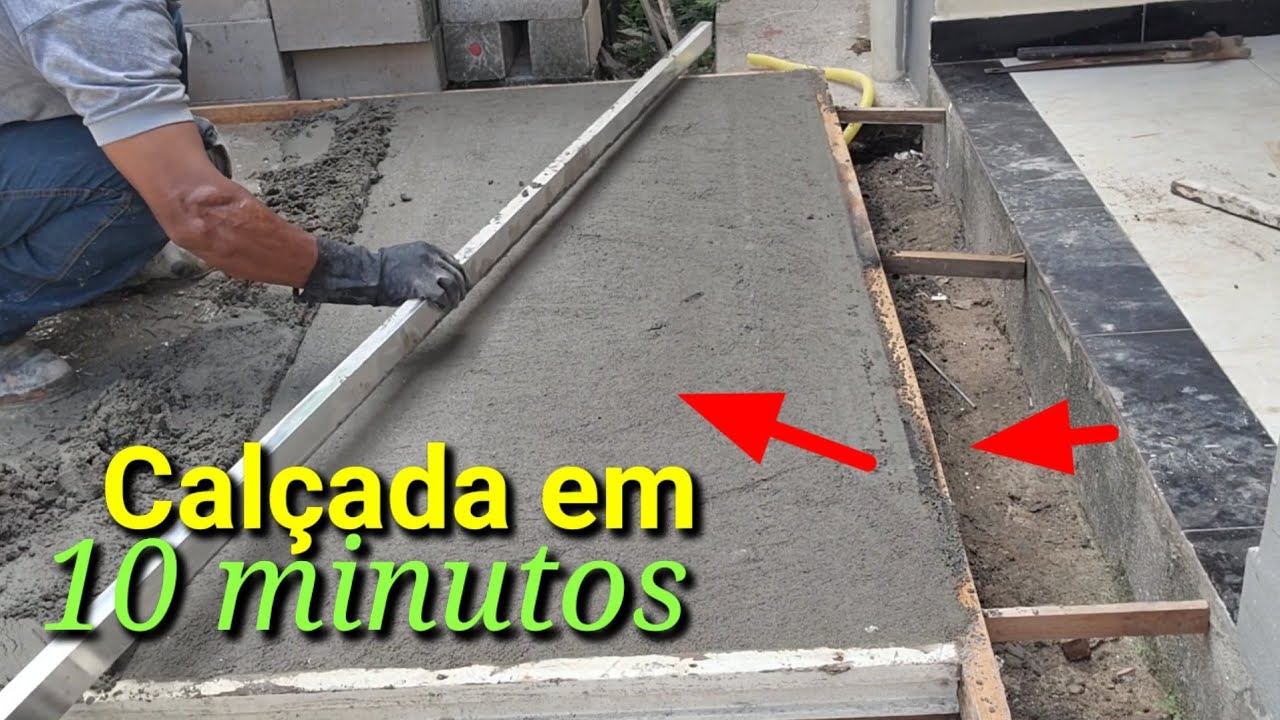 Aprenda fazer Contrapiso de calçada resistente gastando pouco em 10 ...