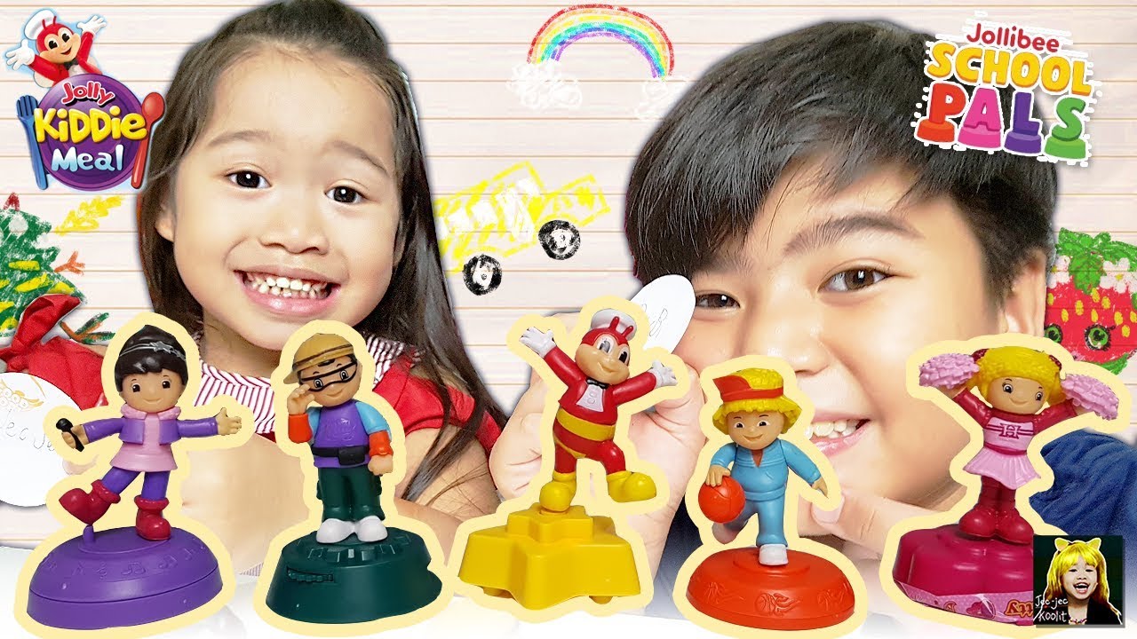 2018 "Jollibee School Pals" - Jollibee Kiddie Meal Toys Unboxing - YouTube