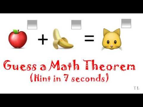 Emoji Challenge - Guess A Famous Math Theorem - YouTube