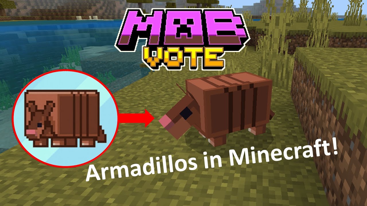 I added the Armadillo from the Mob Vote to Minecraft 1.20! - YouTube