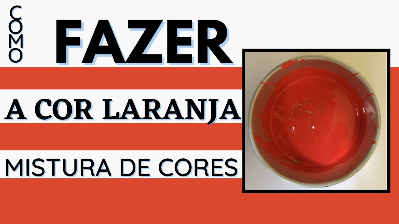 Como Fazer A Cor Laranja No Chantilly - FDPLEARN