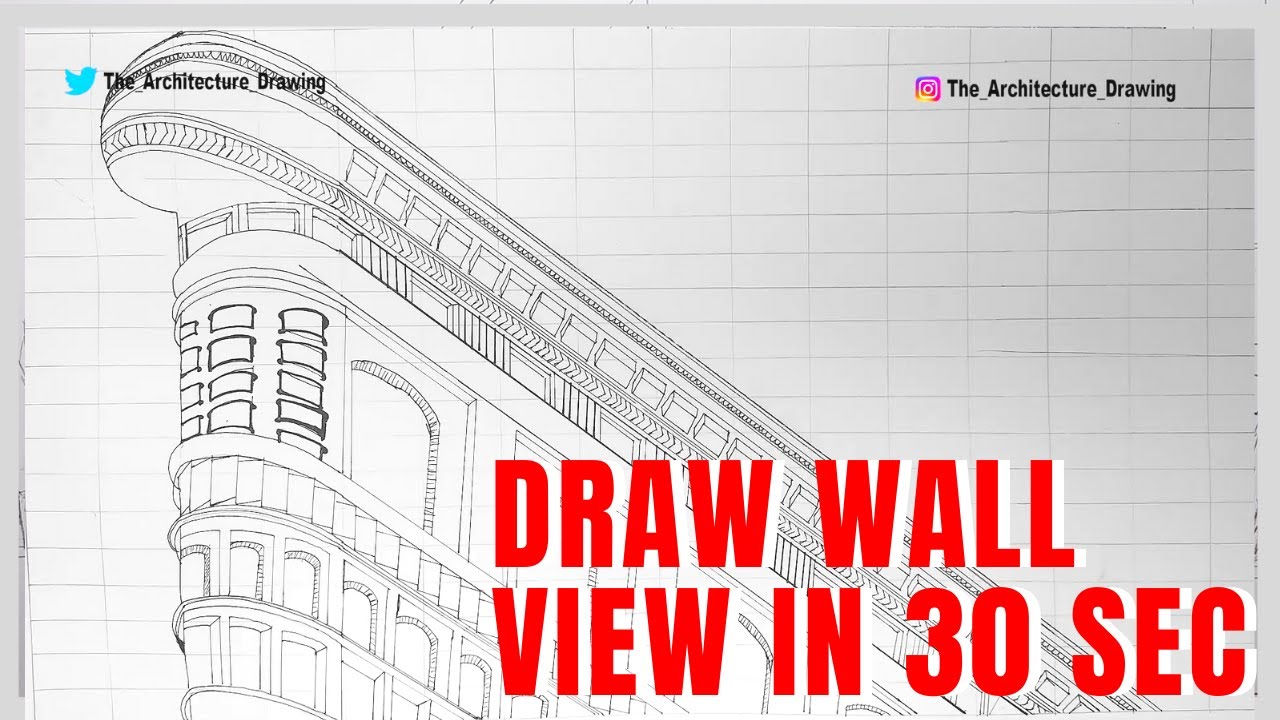 how to draw wall | Architecture Drawing | AD - YouTube