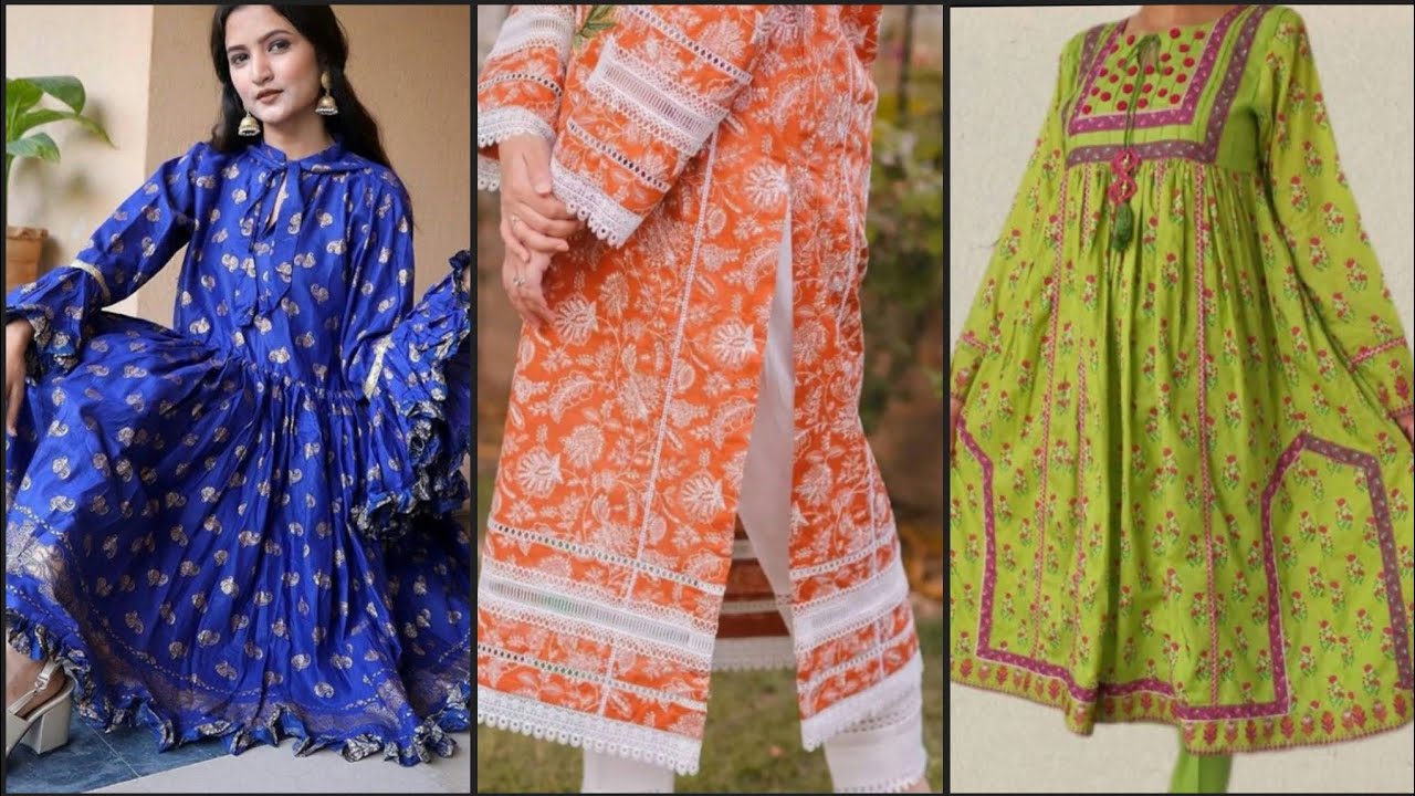 Very Creative & Useful 49 Daman Designs & Printed Kurti Dress Designing ...