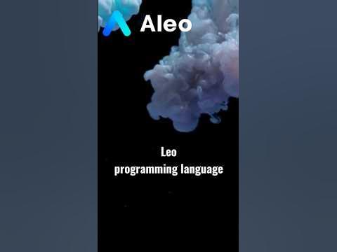Leo programming language. #aleo - YouTube