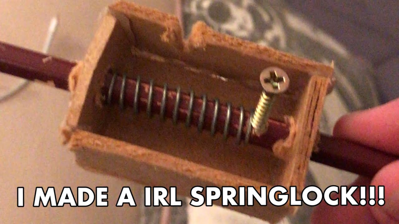 I made a fully functional IRL Springlock! - YouTube