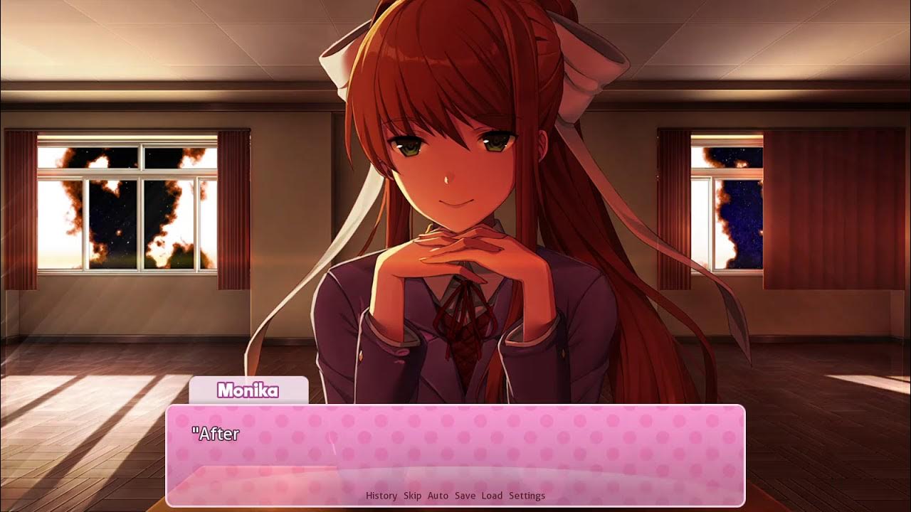 Doki Doki Literature Club - All "Just Monika" Dialogues. - YouTube