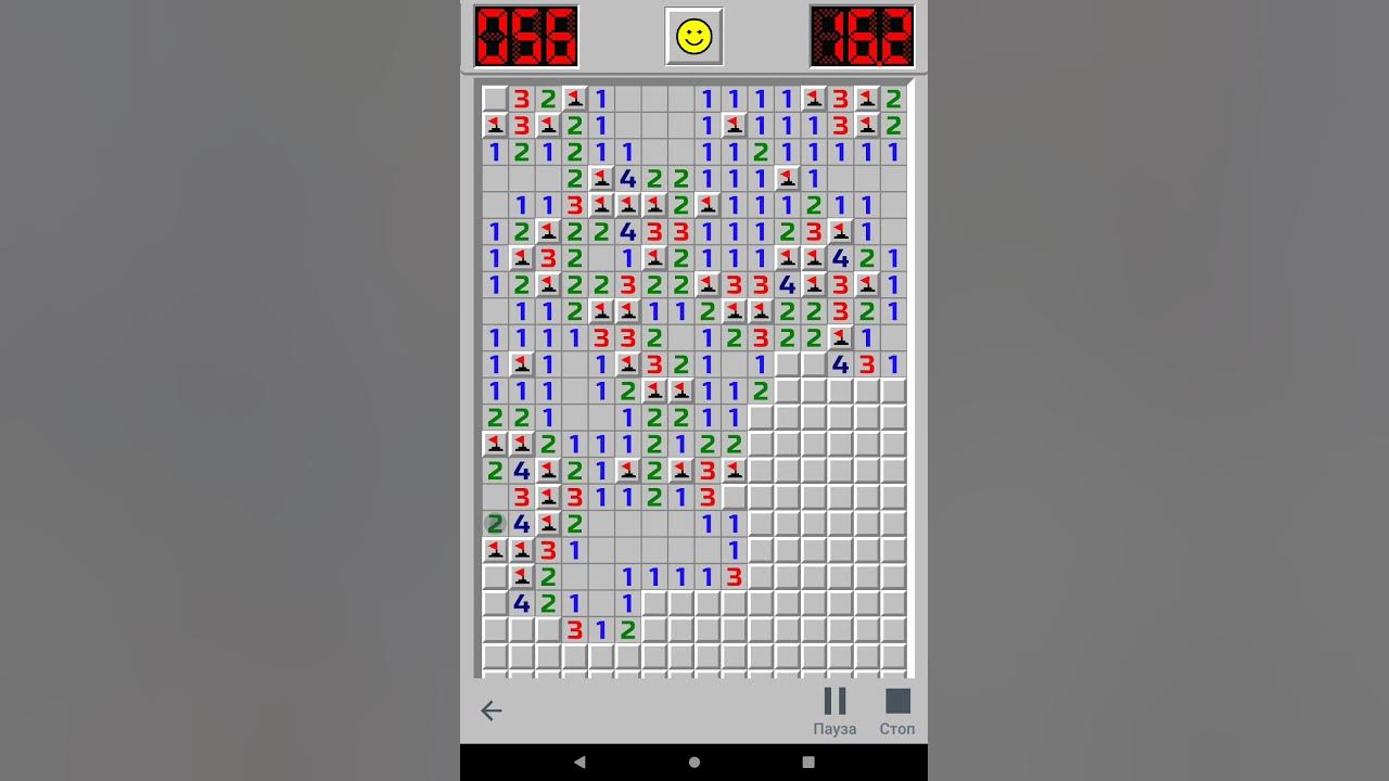 Minesweeper go. Expert. Silentlookout 34.128 sec (20/1/24) - YouTube