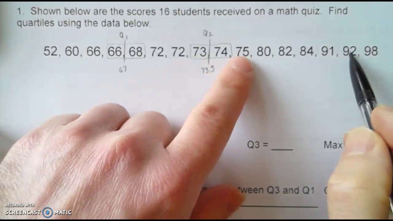 Creating a Box Plot Notes - YouTube