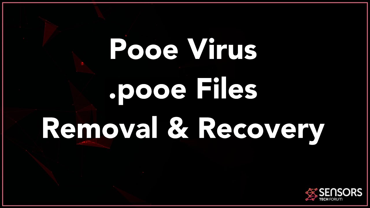 Pooe Virus [.pooe File] Removal & Decrypt Guide - YouTube