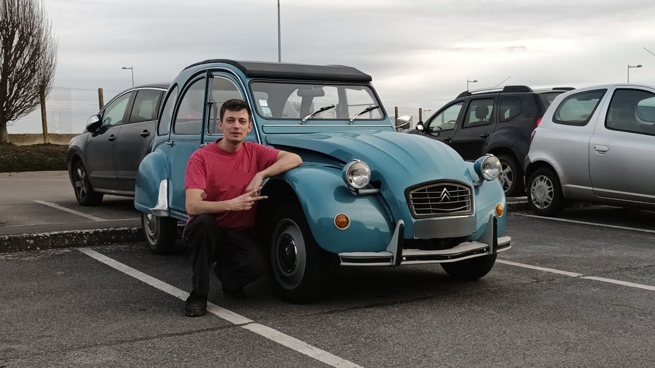 Je conduis une CITROEN 2CV pour la 1ère fois !!! - YouTube
