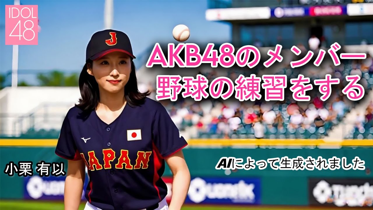 Japan National Baseball Team - AKB48 Members by AI | Idol 48 - YouTube