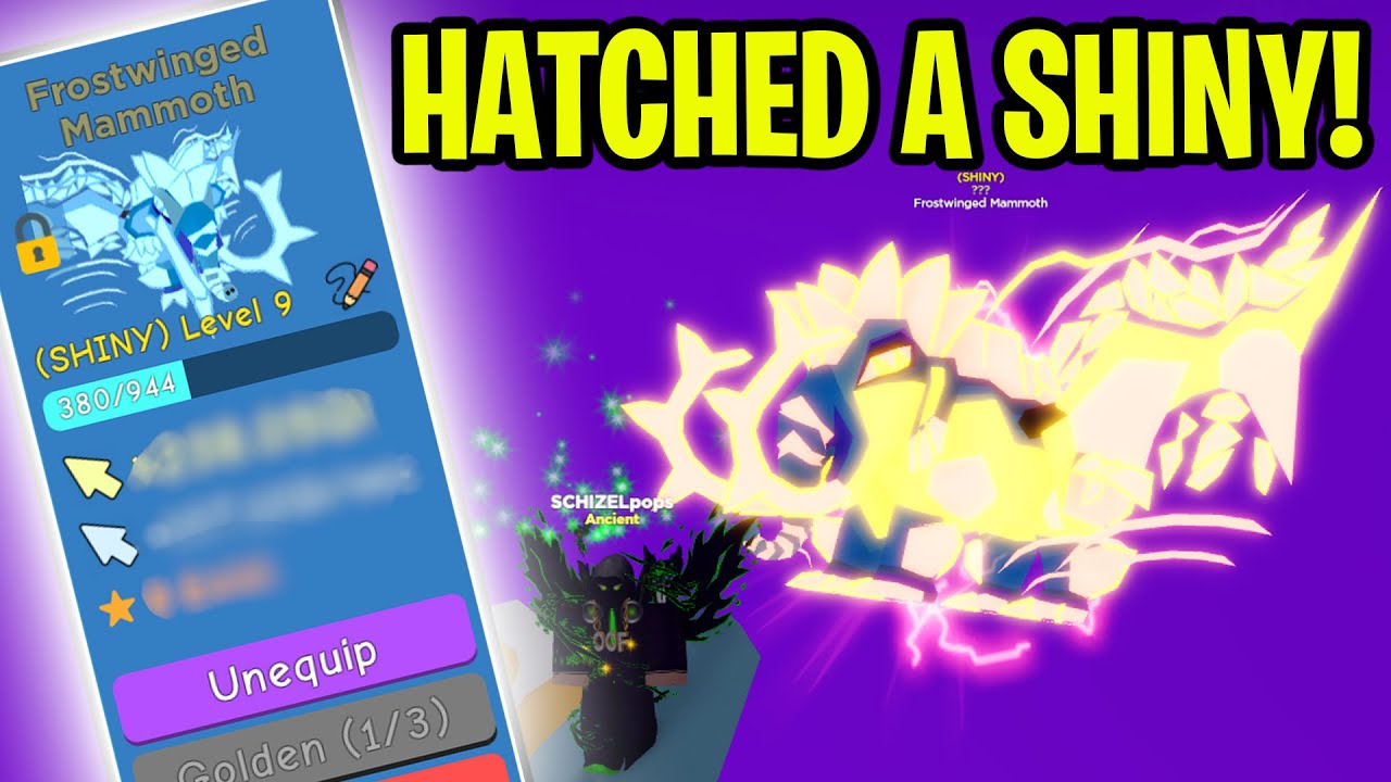 🧊 I Hatched The SECRET SHINY Frostwinged Mammoth OVERPOWERED in Clicker ...
