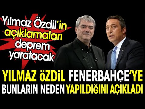 Yılmaz Özdil Fenerbahçe'ye bunların neden yapıldığını açıkladı. Açıklamaları deprem yaratacak