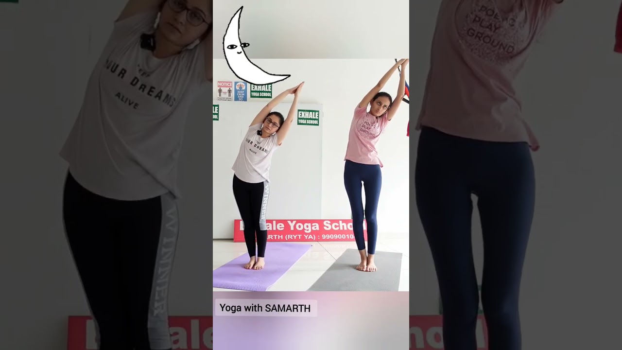 yoga tutorial for half moon pose.. - YouTube