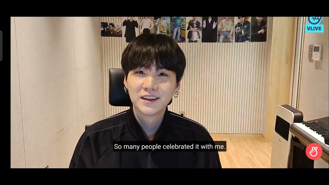 (eng sub) BTS Suga b'day vlive (09-03-2021) - YouTube