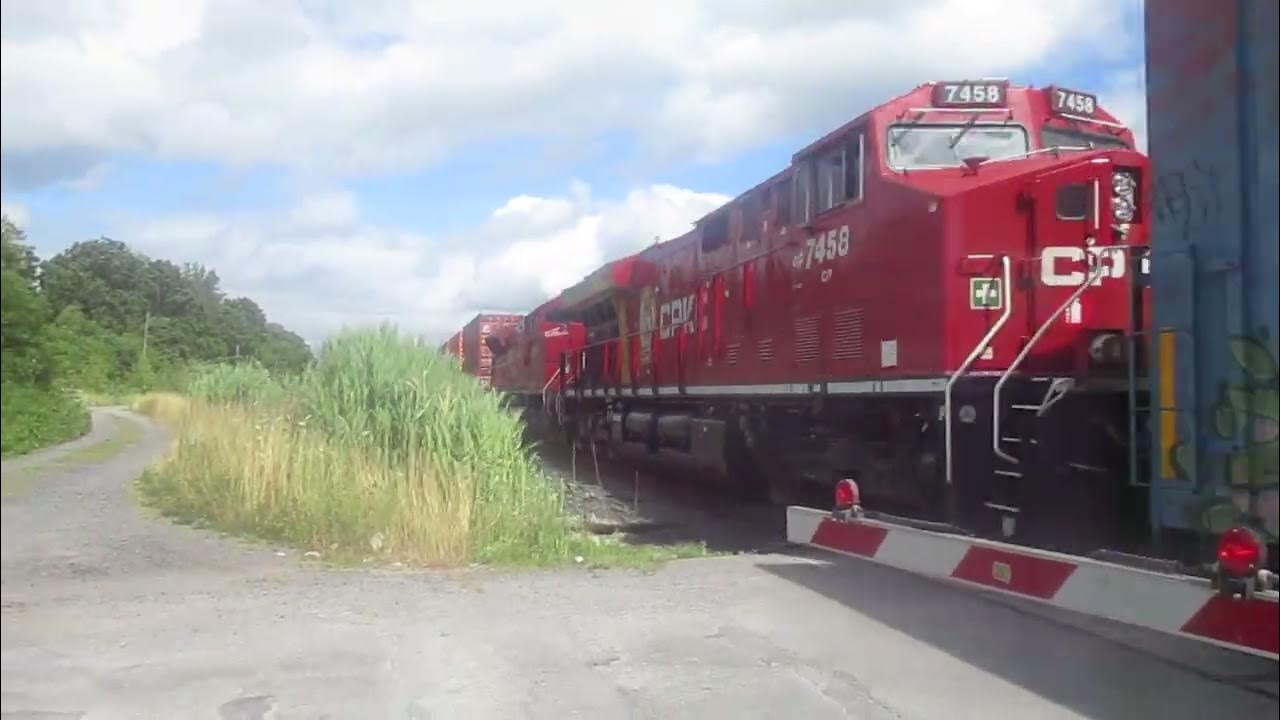 DOUBLE DPU'S: CPKC 8642 Belleville Ontario (July 17, 2025) - YouTube