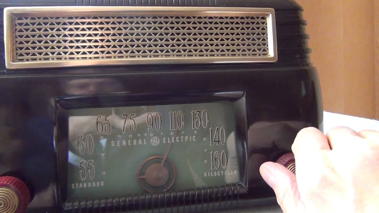 GENERAL ELECTRIC SIX TUBE RADIO MODEL 202 - YouTube