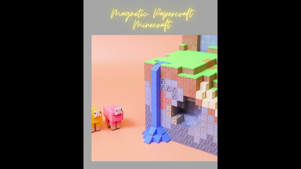 Magnetic Papercraft /minecraft Village #minecraft, 46% OFF