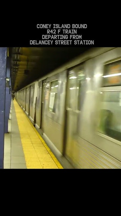 Coney Island Bound R40M/R42 F Train Departing From Delacey Street Station - YouTube