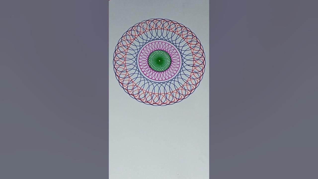 "Mastering Spirograph Art: Creating Stunning Geometric Patterns"#asmr #spirograph #art # ...