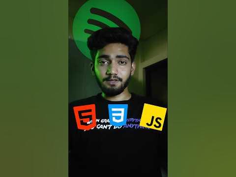 DAY 2 OF CREATING SPOTIFY CLONE USING HTML CSS AND JAVASCRIPT #shortvideo #shorts - YouTube