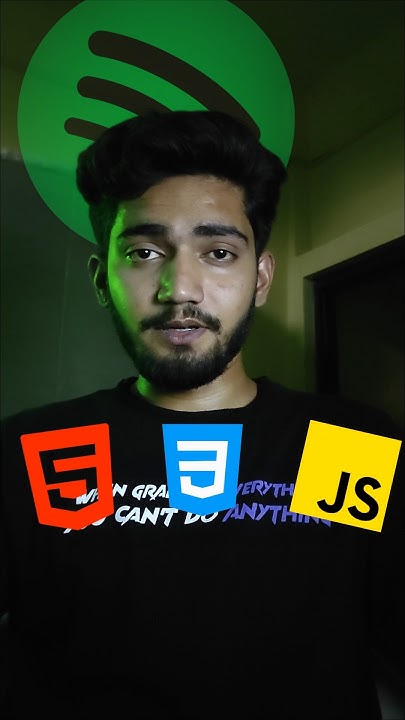 DAY 2 OF CREATING SPOTIFY CLONE USING HTML CSS AND JAVASCRIPT #shortvideo #shorts - YouTube