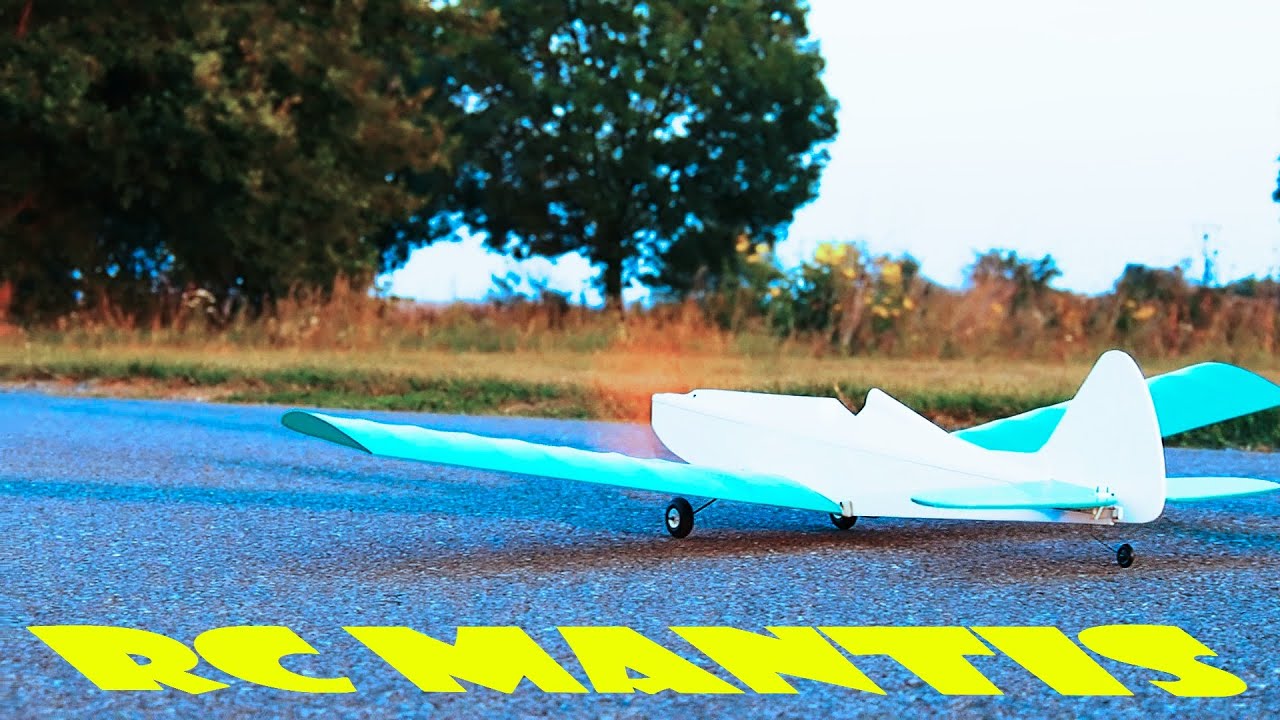 Electric Mantis RC model airplane - YouTube