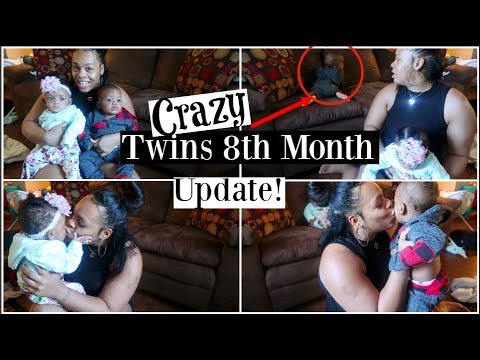 Twins 7-8 Month Update| Filming with Twins Is Cray Cray! |Life With ...