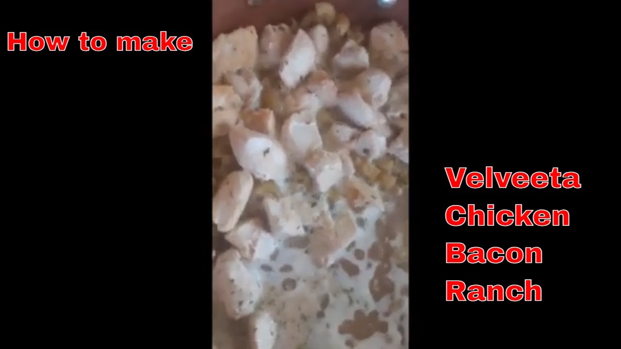 Easy, Delicious Chicken Bacon Ranch Dinner with Velveeta Skillets ...