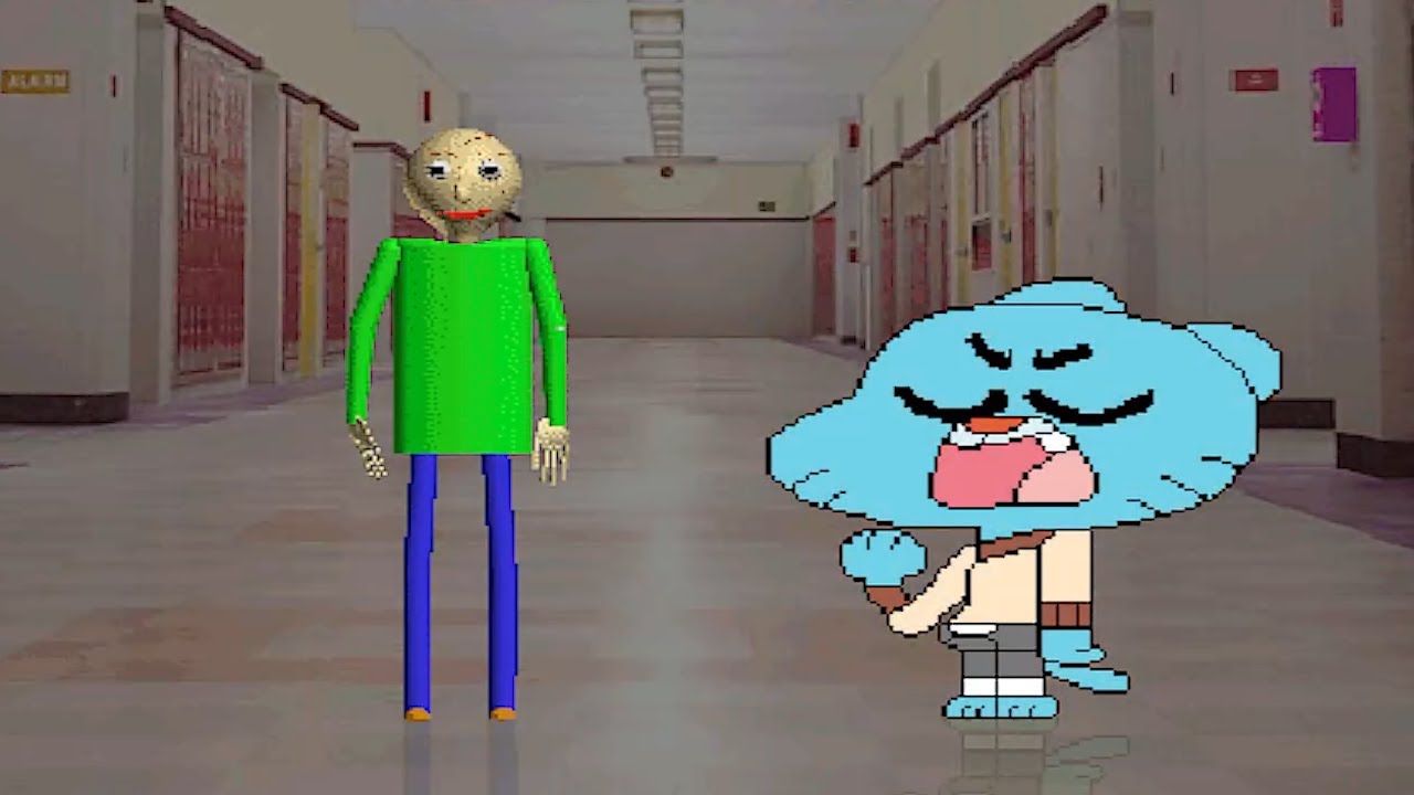 TEAM BALDI & GUMBALL FIGHT AND DESTROYS MUGENS IN SURVIVAL MODE - YouTube