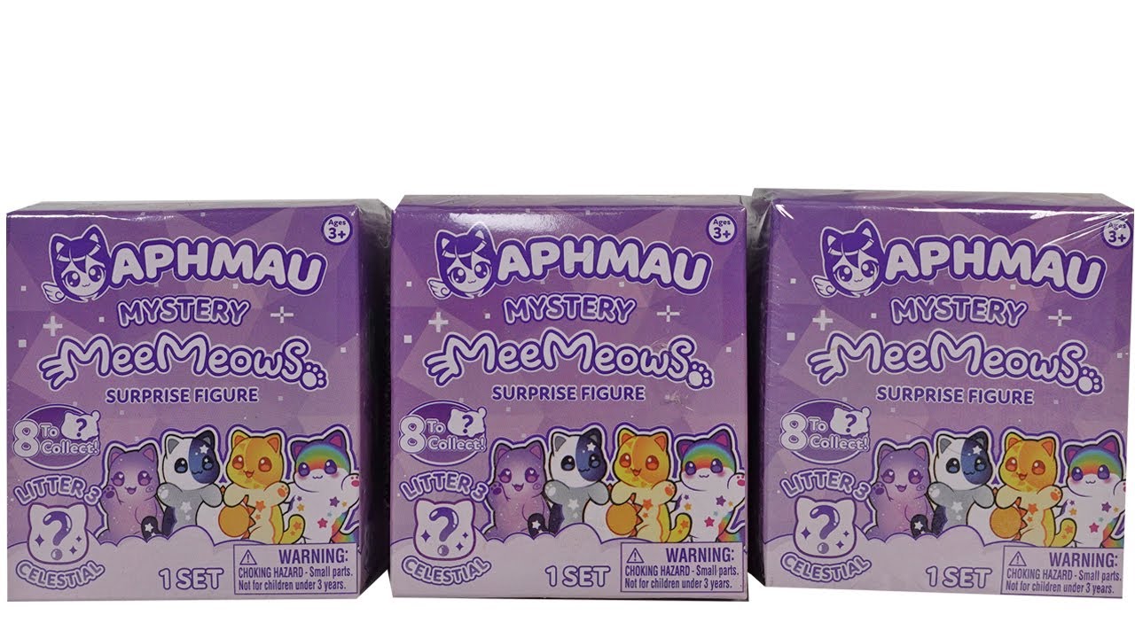 Aphmau Mystery MeeMeows Surprise Figure Litter 3 Celestial Blind Box ...