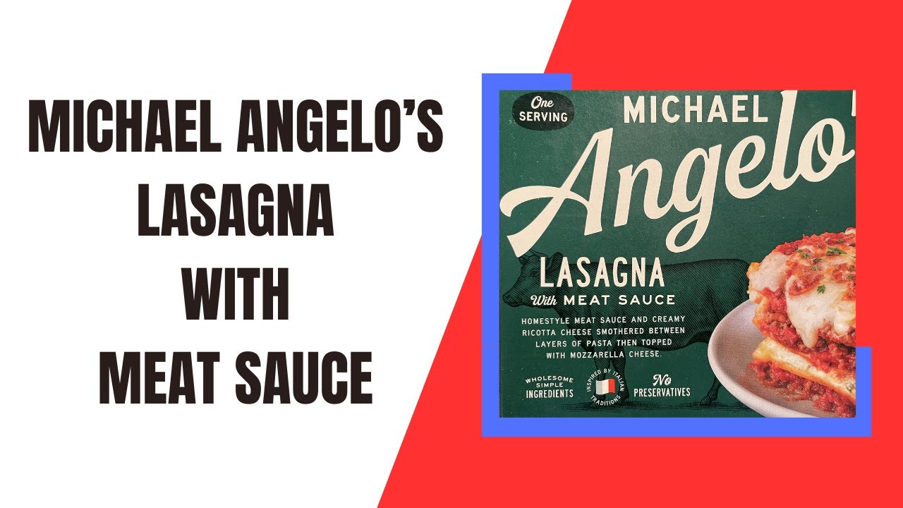 First Time Trying Michael Angelo's Lasagna with Meat Sauce - YouTube