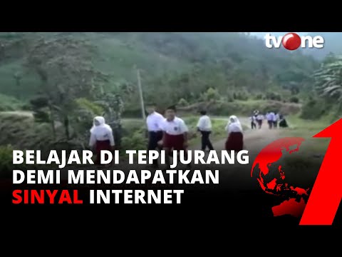 Susah Sinyal, Siswa Belajar Online di Gubuk Tepi Jurang | tvOne
