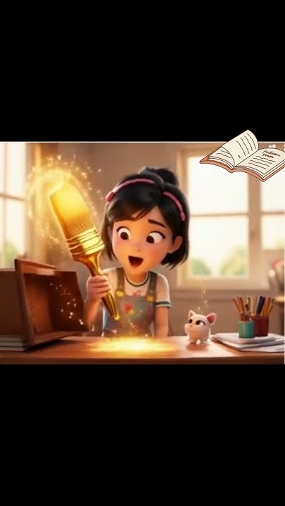 Emma’s Magic Paintbrush! 🎨 A Whimsical Animated Short #Shorts - YouTube
