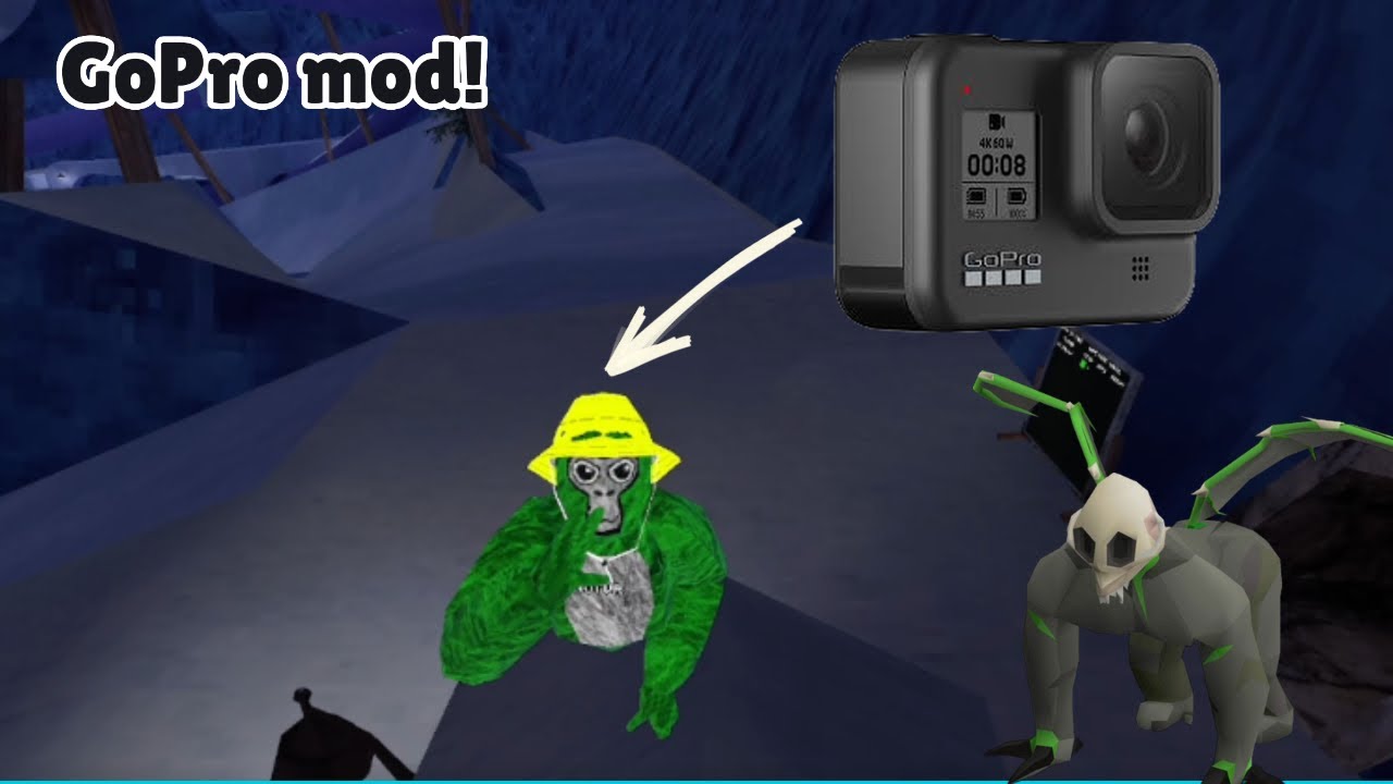 I got GoPro mod and met a DEMONIC GORILLA in gorilla tag - YouTube