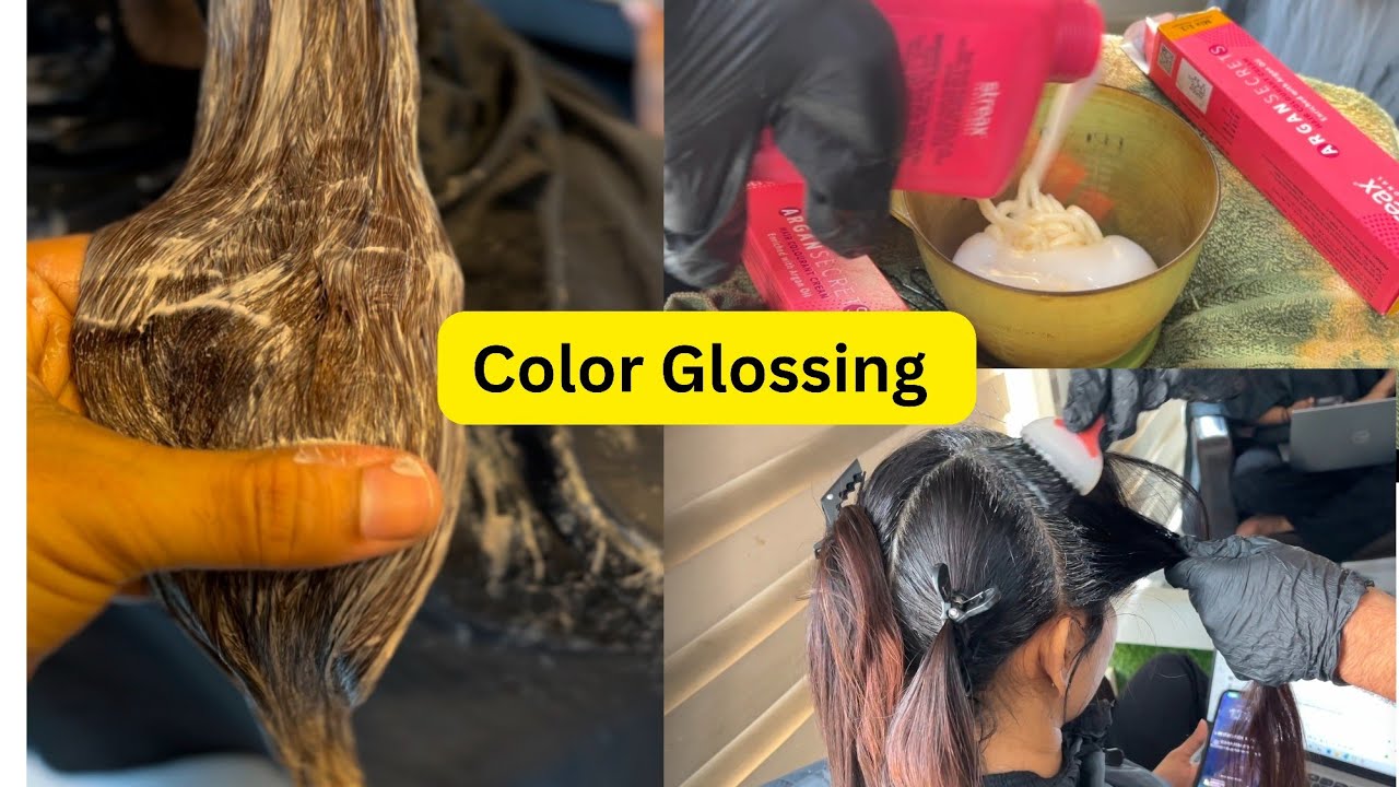 Color Glossing के लिए कलर कैसे बनाए || Refresh Hair Color ||3 Color ...