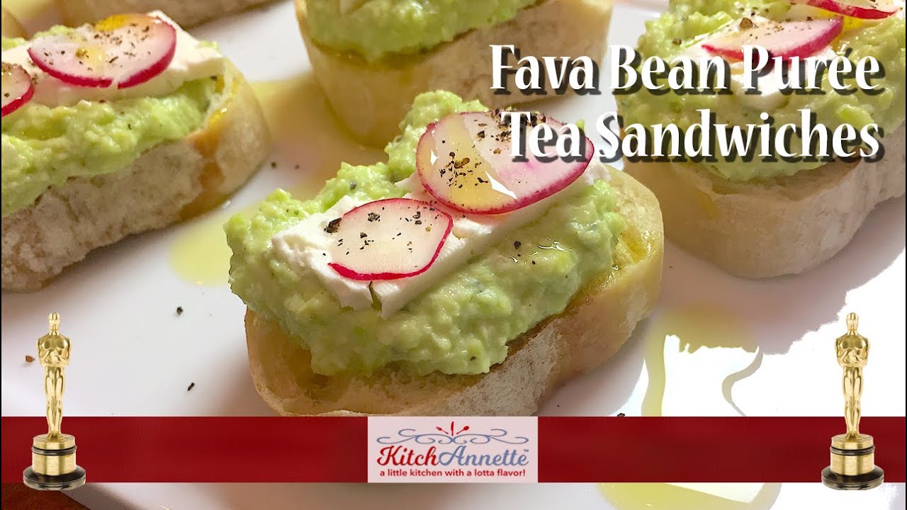The Fava - Fava Bean Purée Tea Sandwiches - YouTube